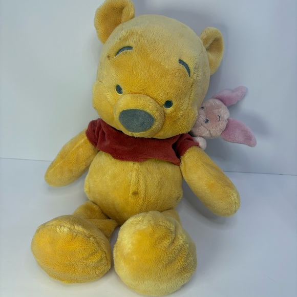 Toys | Winnie The Pooh Plush Toy With Piglet Yellow And Red | Poshmark